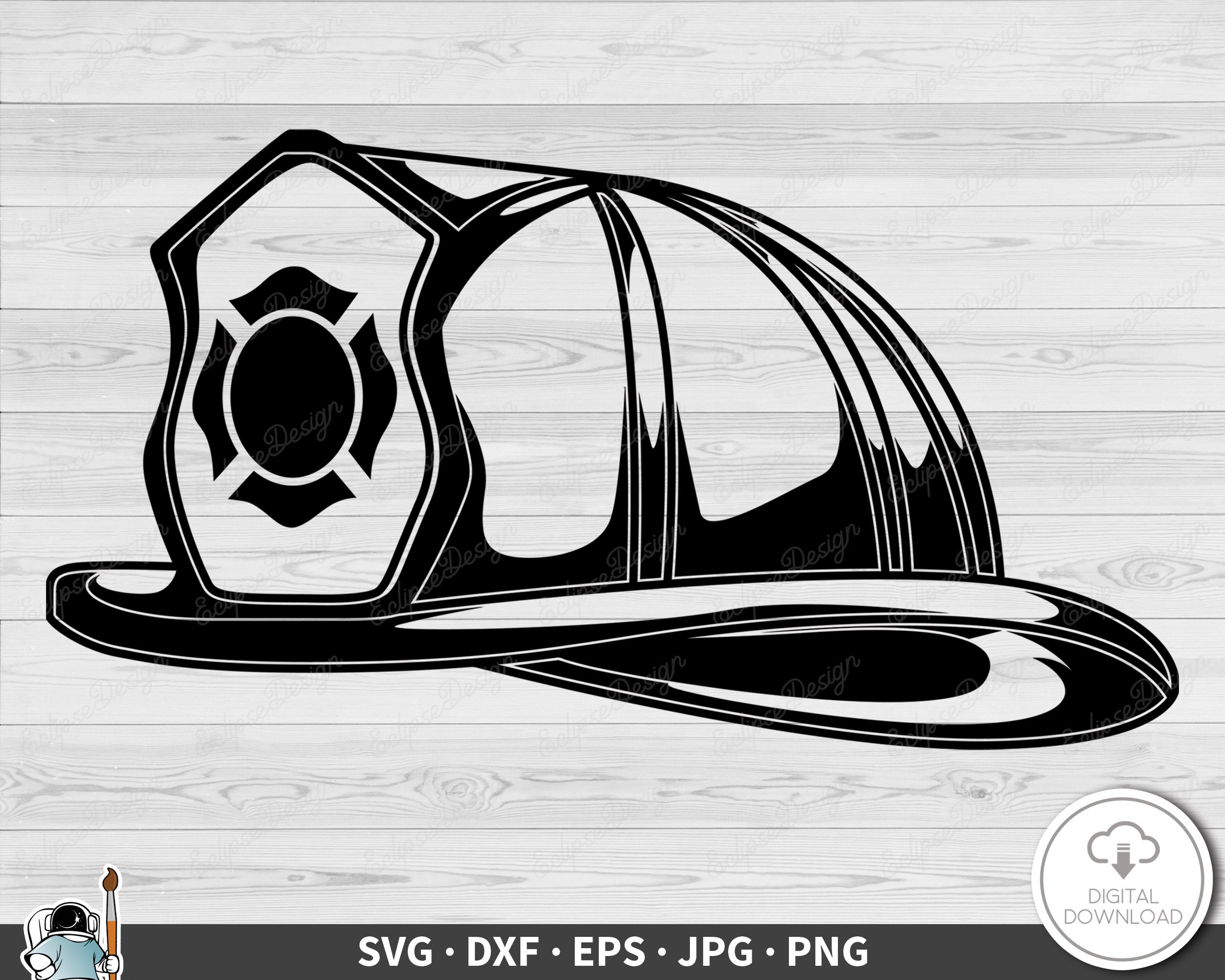 Fire Helmet Silhouette