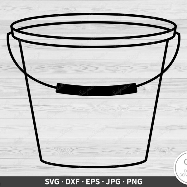 Bucket Silhouette Svg - Etsy