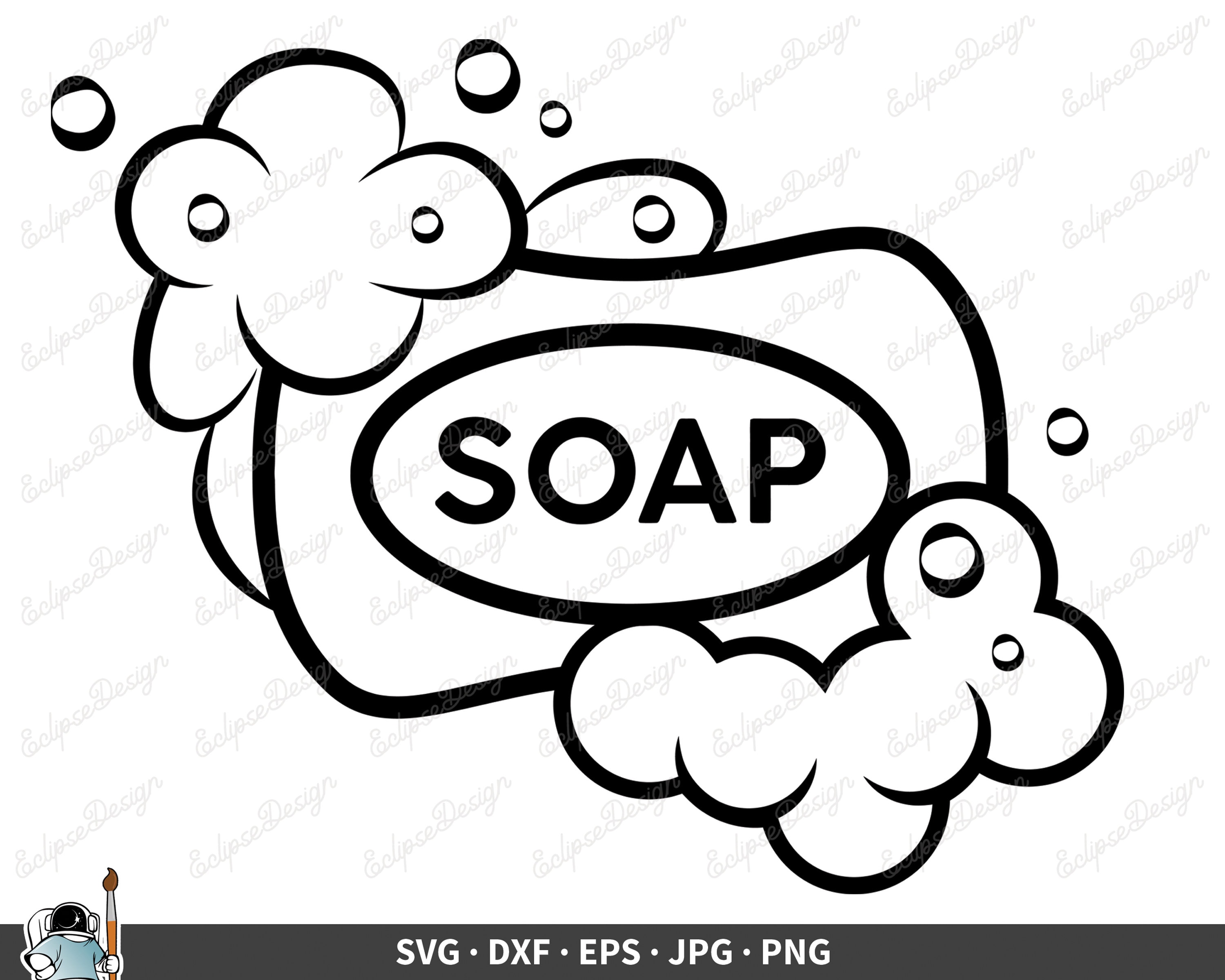 Soap SVG Soap Bubbles Vector Bar of Soap Clipart Soap Cricut - Etsy ...