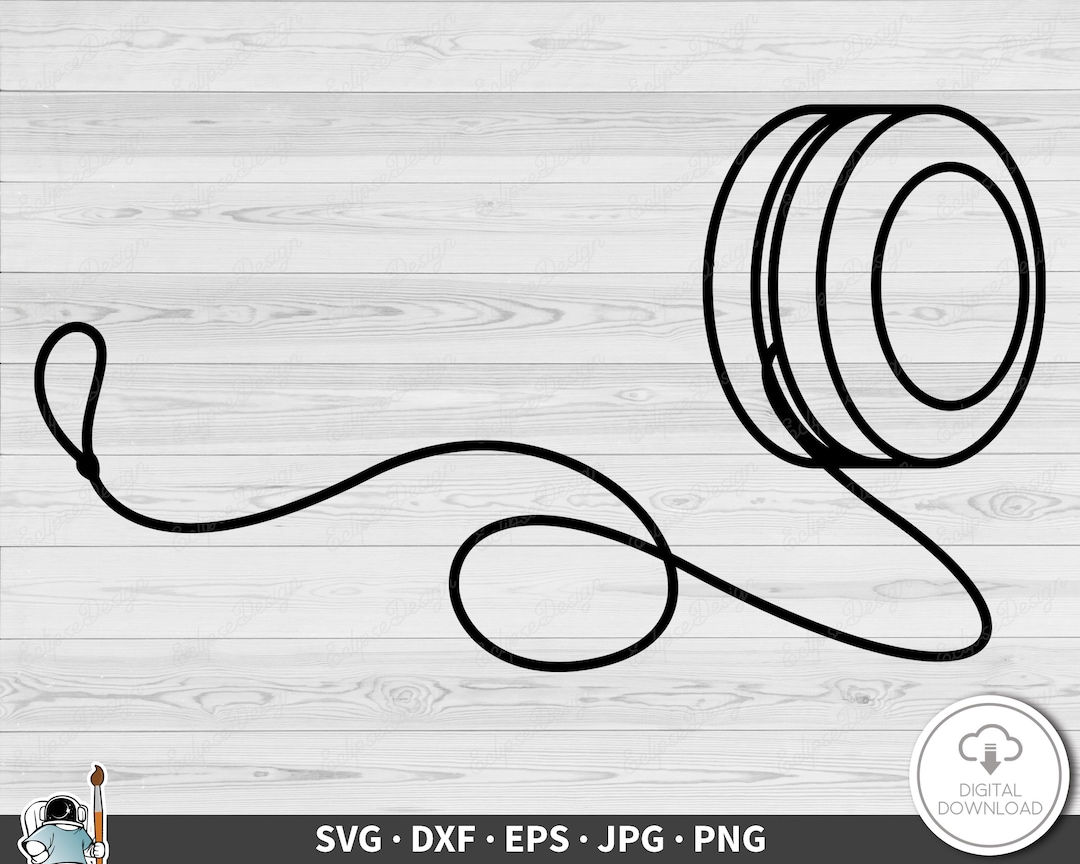 Yoyo SVG Yo Yo Clip Art Cut File Silhouette Instant Digital Download ...