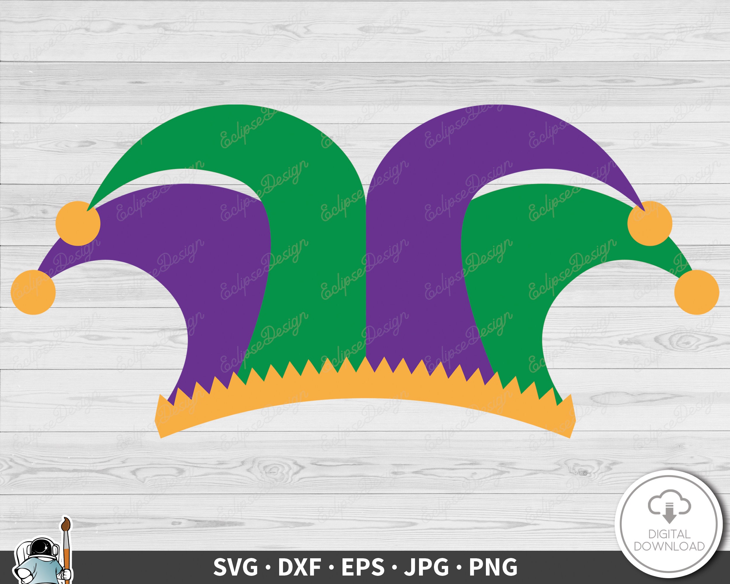Mardi Gras Jester Hat Clip Art