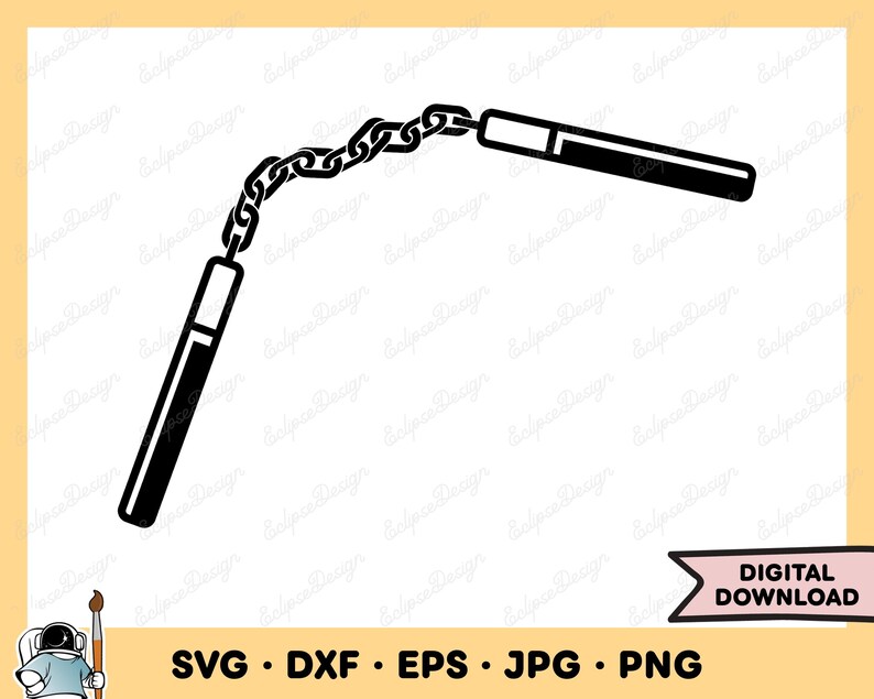 Nunchakus SVG Nunchakus PNG Nunchaku SVG Clip Art Archivo de corte ...