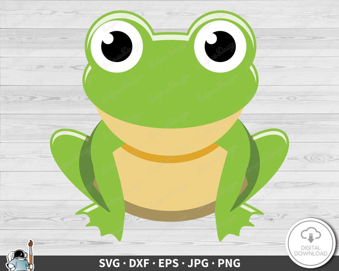 Rana SVG Clip Art Cut File Silhouette dxf eps png jpg Descarga digital ...