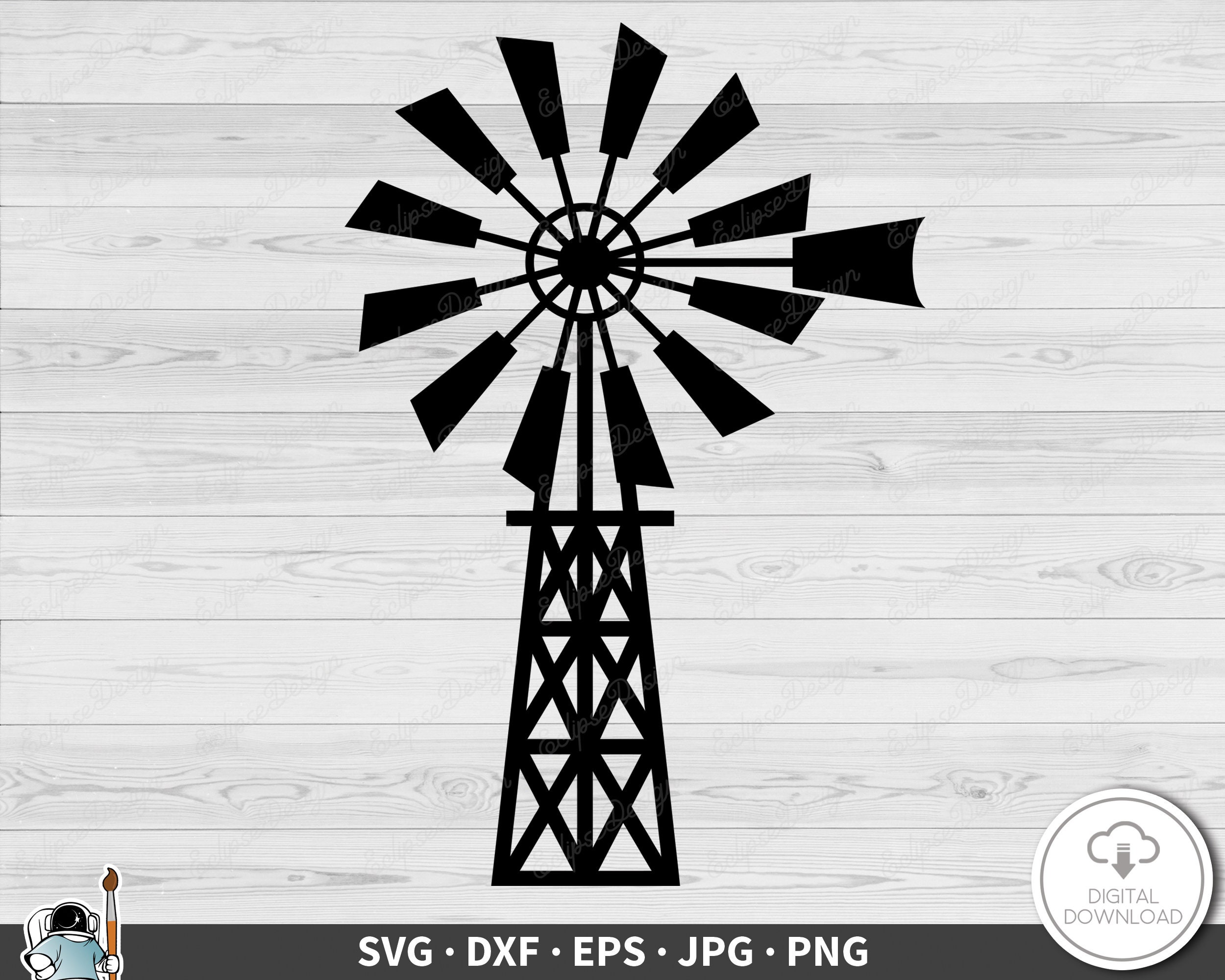 Farm Windmill Clip Art