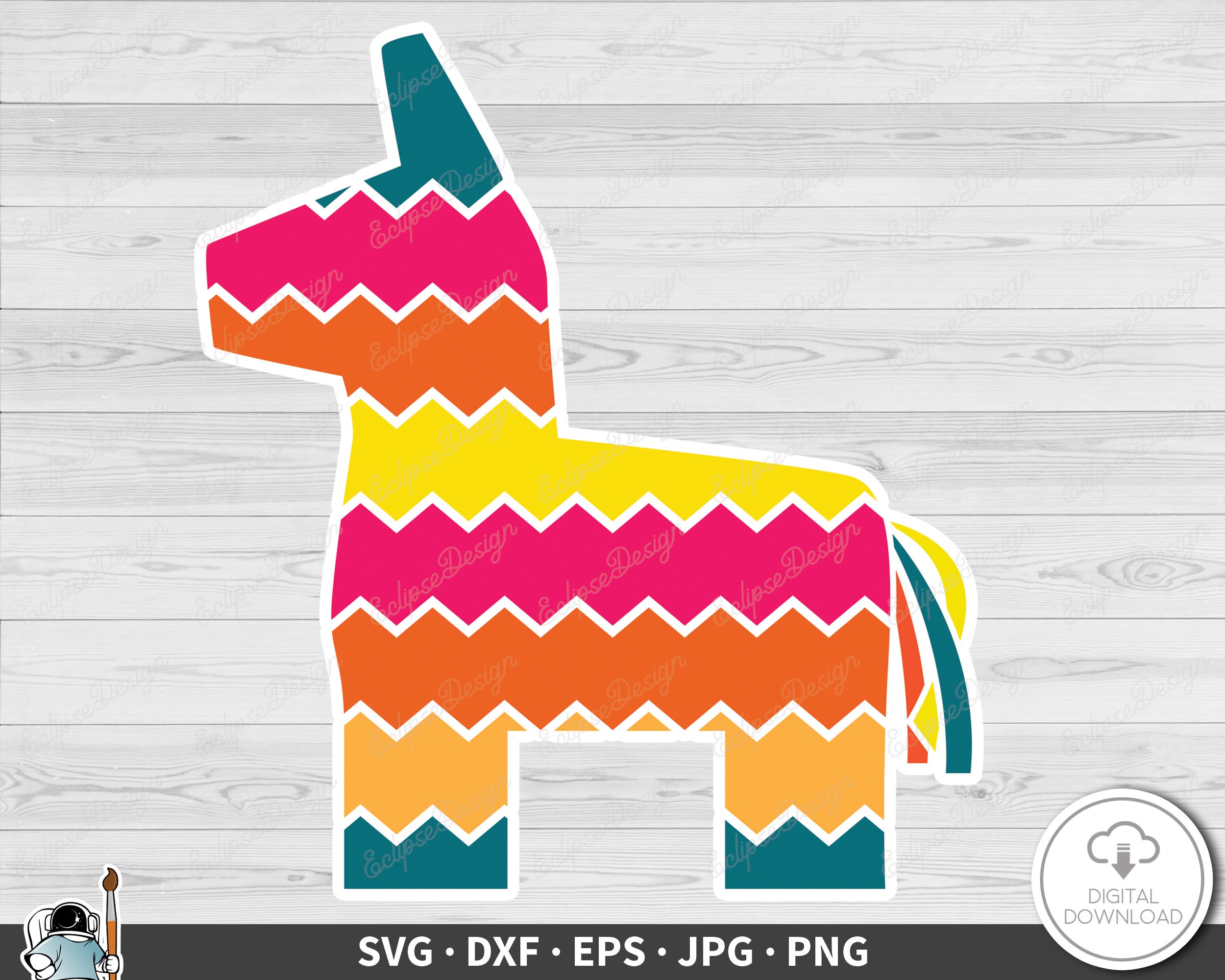 Silhueta De Pinata De Burro