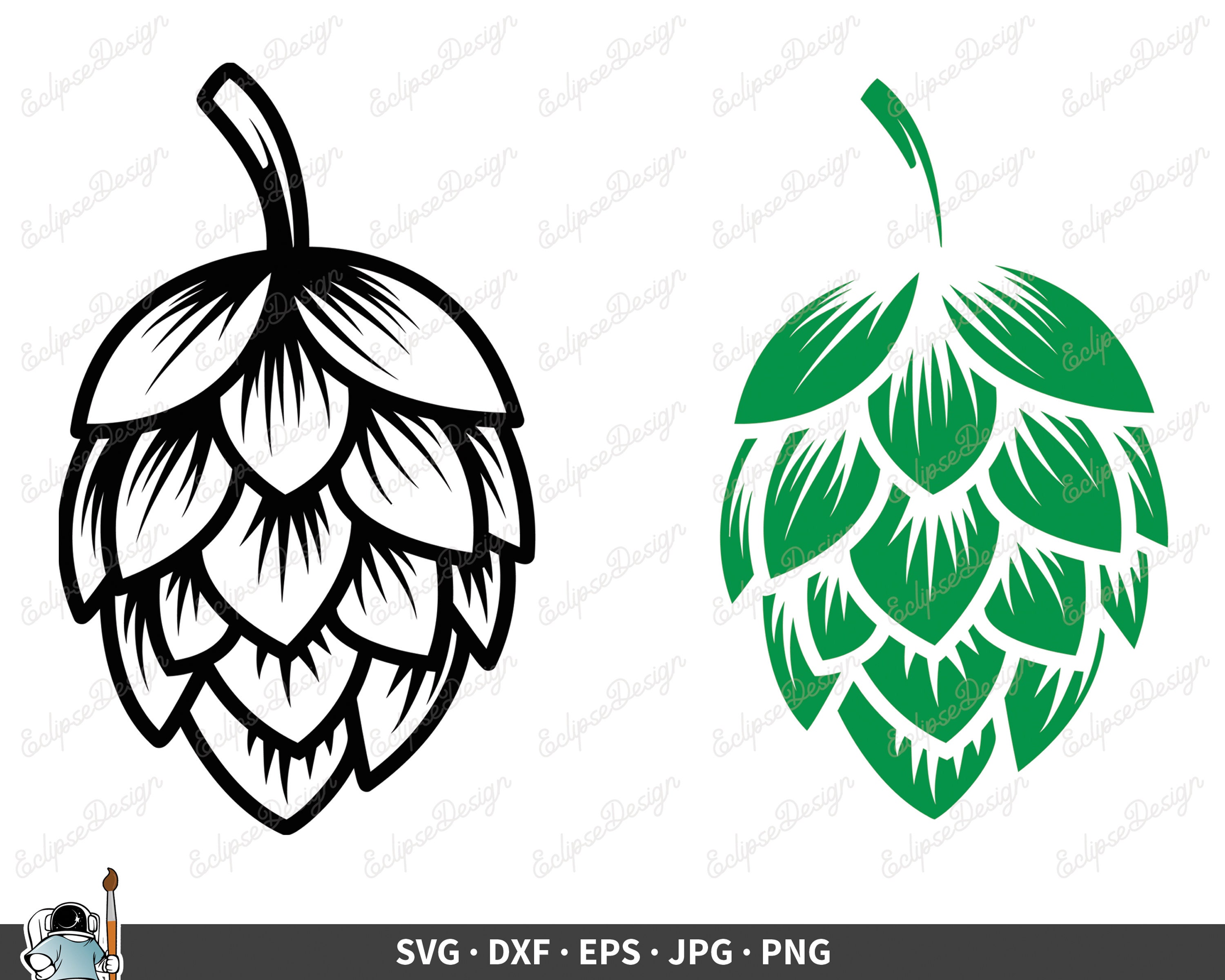 Hops SVG Beer Vector Beer Drinking Cut File Brewing Beer - Etsy