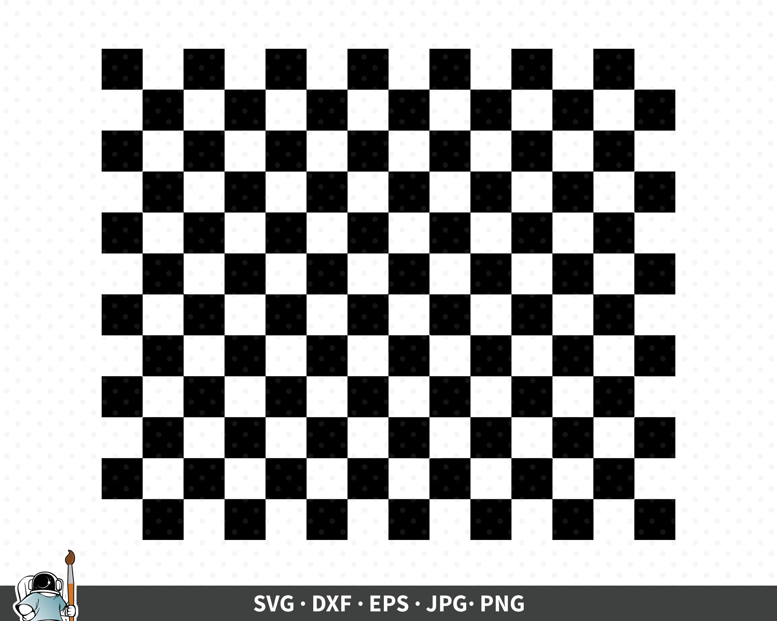 Checkered SVG Checker Pattern Vector Checker Clipart | Etsy