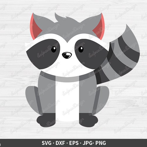 Cute Raccoon SVG. PNG DXF. Cricut Cut Files Silhouette. - Etsy