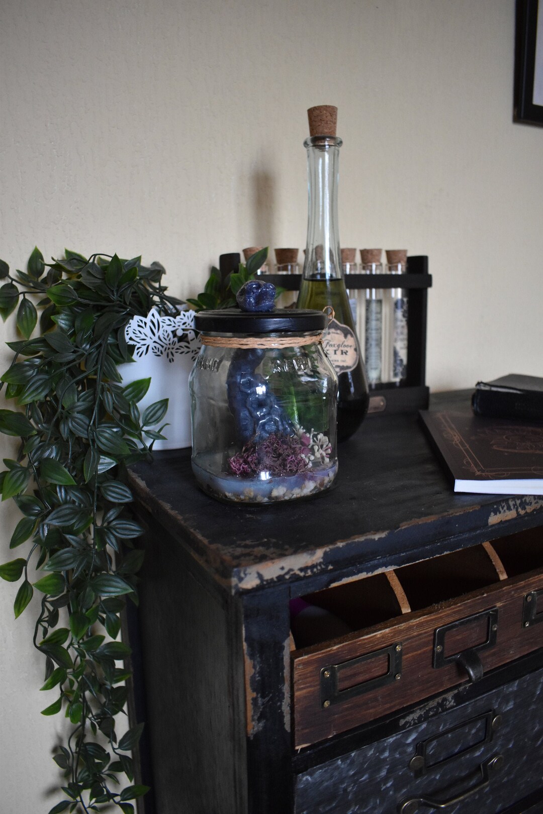 Mini Tentacle in a Jar dnd themed/ black - Etsy.de