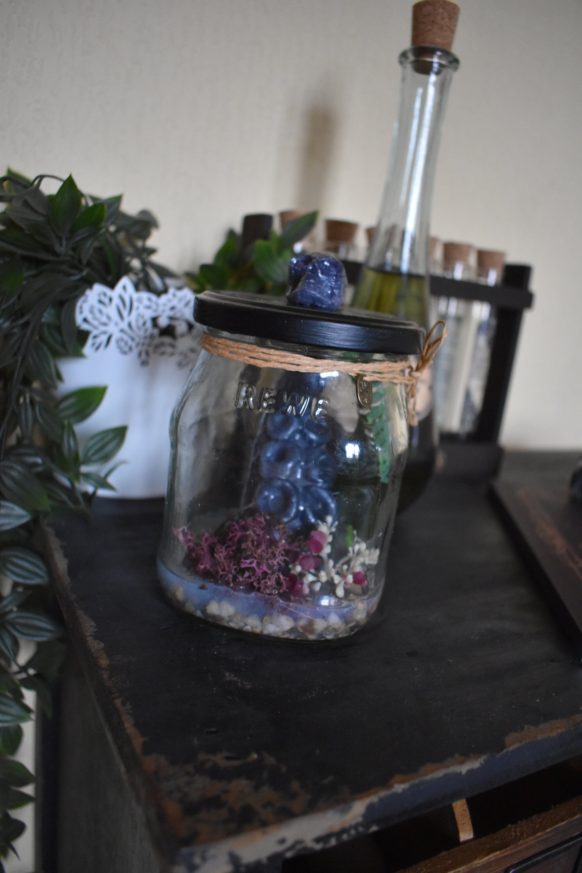 Mini Tentacle in a Jar dnd themed/ black | Etsy