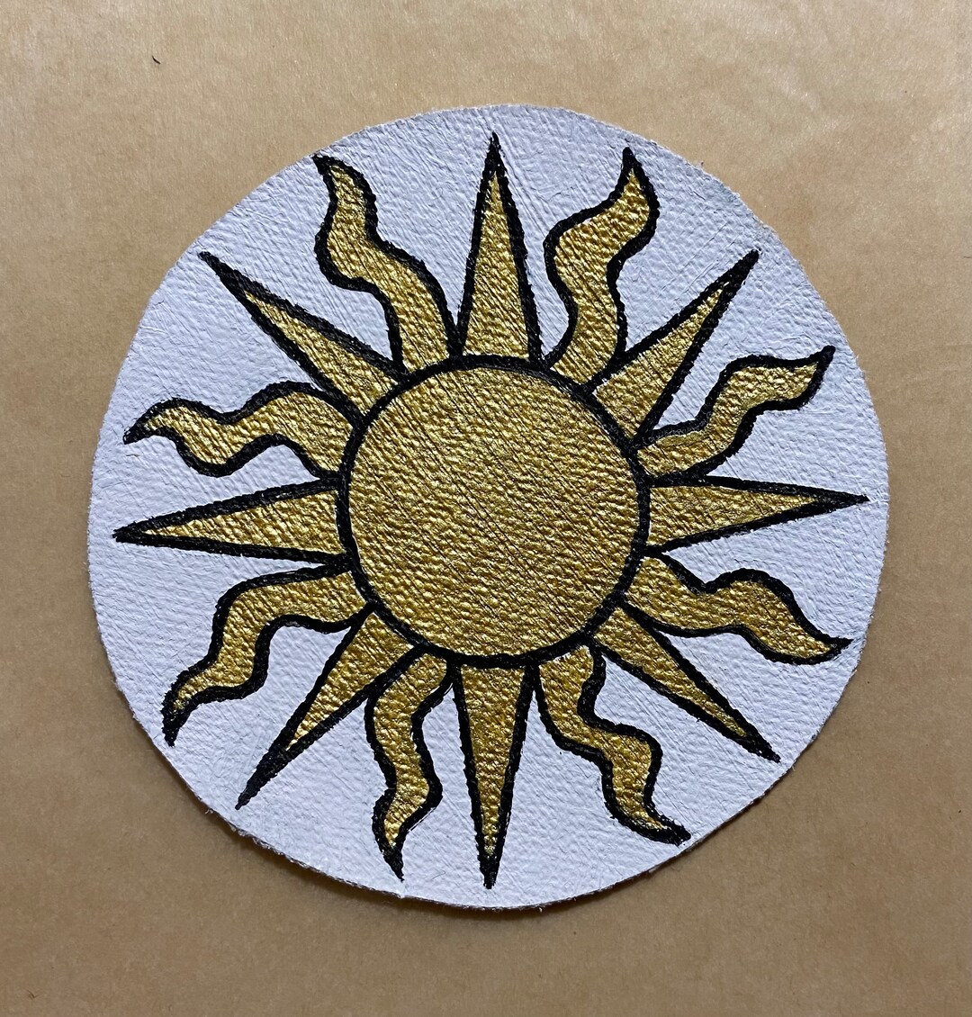 Hand Painted SUN Patch - Etsy