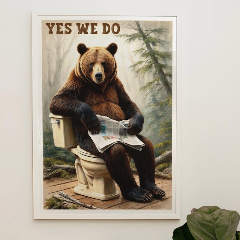 Toilet Poster - Etsy