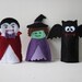 PATTERN: Halloween Felt Finger Puppet Sewing Tutorial - Witch, Bat ...