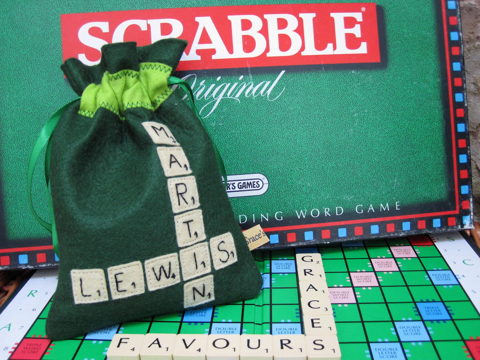 PDF PATTERN: Personalised Scrabble Tile Bag Sewing Tutorial - Board ...