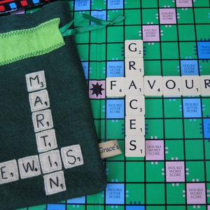 PDF PATTERN: Personalised Scrabble Tile Bag Sewing Tutorial - Board ...