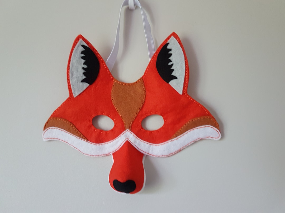 PDF Pattern Felt Fox Mask Halloween Costume Kids Dressing up Fancy ...