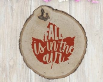 Autumn Vinyl Stencil, and the Leaves Fell From the Trees Without Regret ...