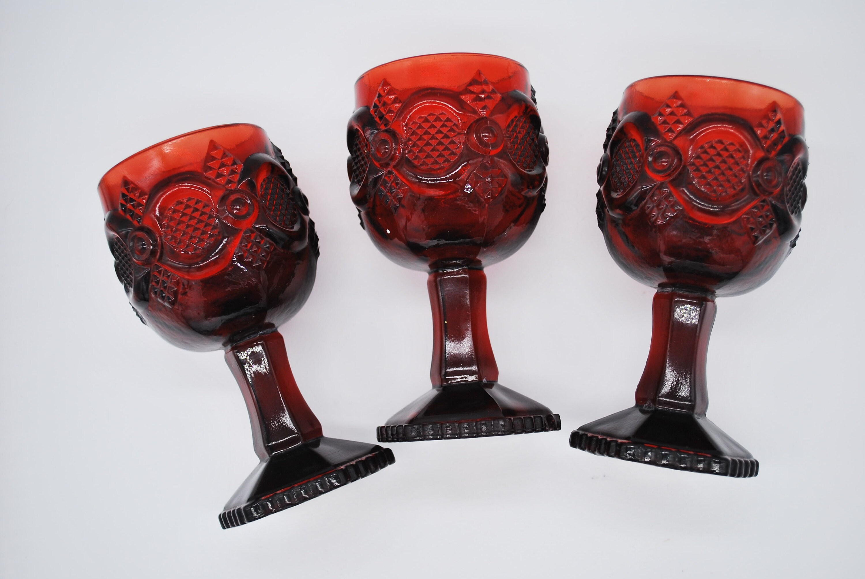 Avon Cape Cod Ruby Red Glass Collection - Etsy