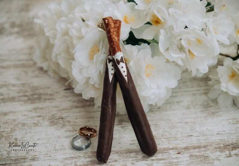 Wedding Pretzel Rods - Etsy