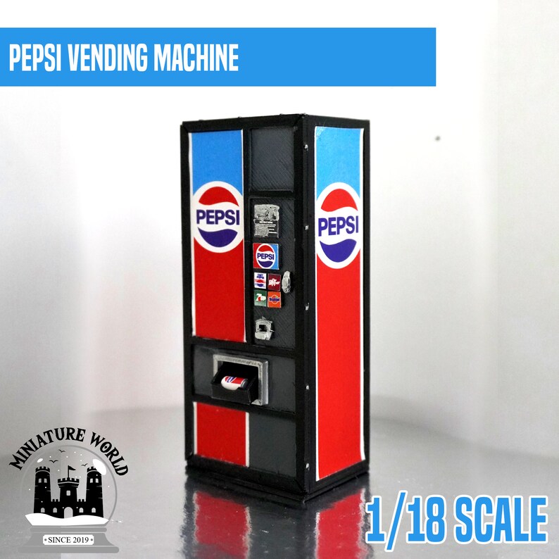 Pepsi Vending Machine 1-18 Scale, Miniature, Action Figures, Diorama ...