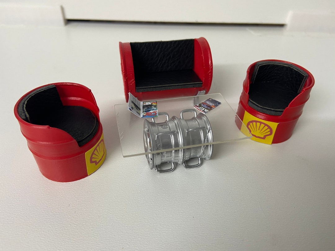 1:18 Scale Coffee Table and Chairs for Workshop Diorama , Car Shop ...