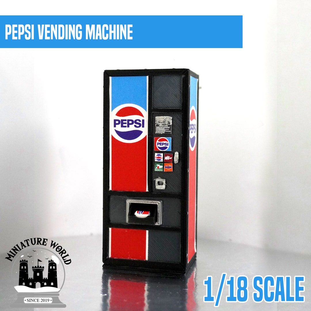 Pepsi Vending Machine 1-18 Scale, Miniature, Action Figures, Diorama ...