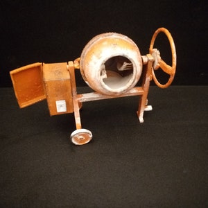 1:24 Scale, Concrete Mixer Machine, Painted, Resin Miniature, Prop ...