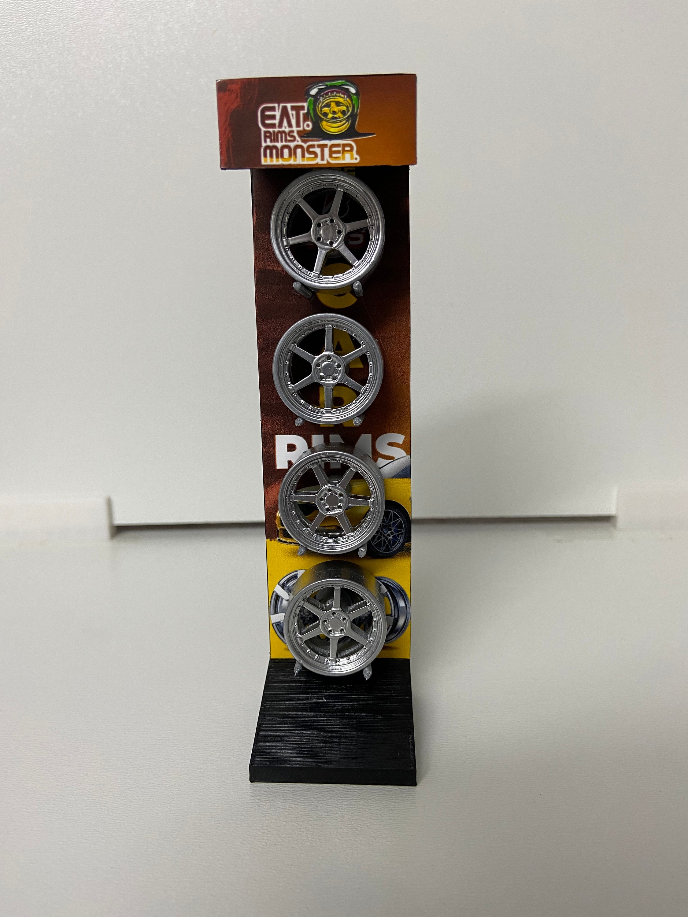 1:24 Miniature Wheel Rim Display Stand, Auto Parts Storage Shop, Rim ...