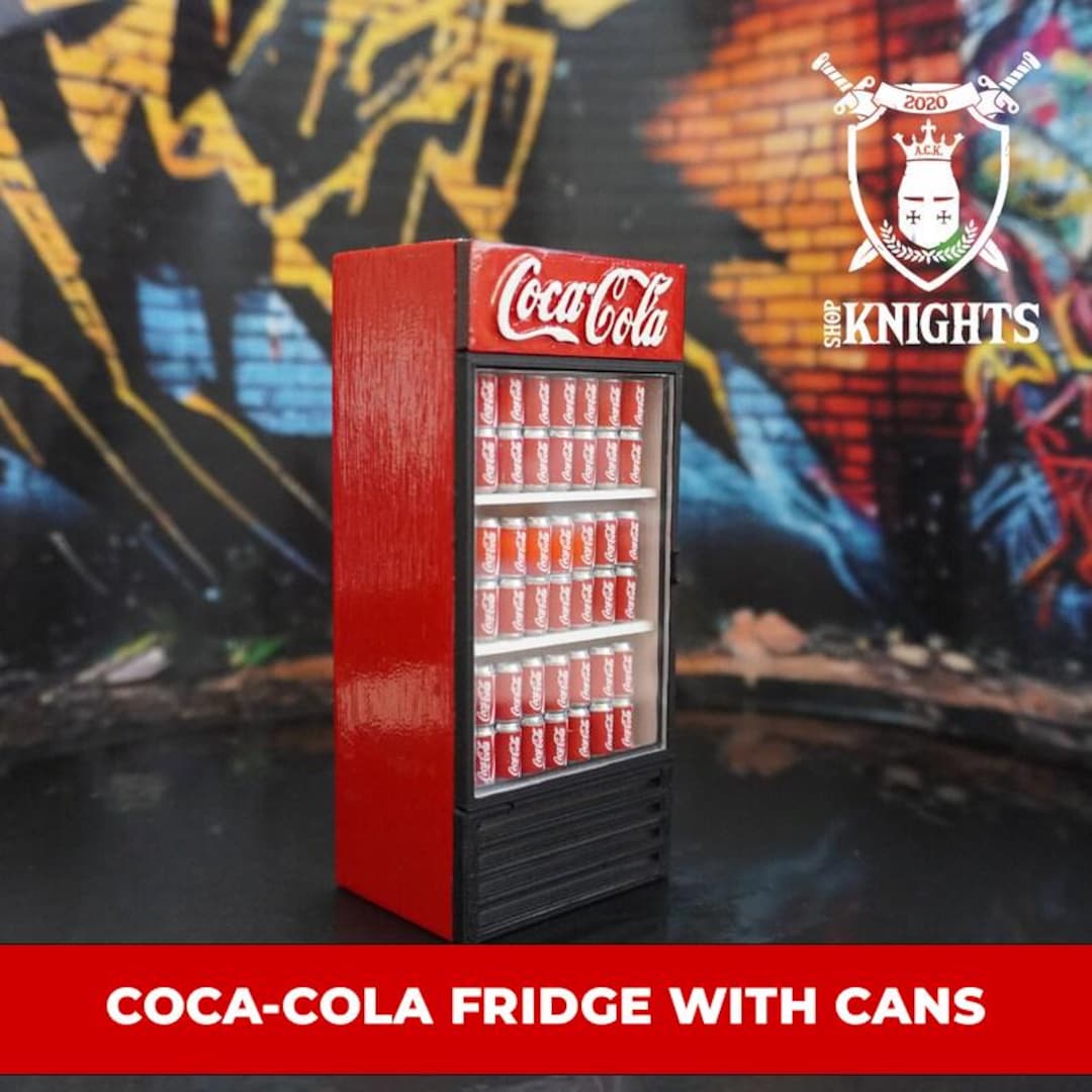 Miniature Coca cola Fridge With Soda Cans and Labels/ STL File/digital ...