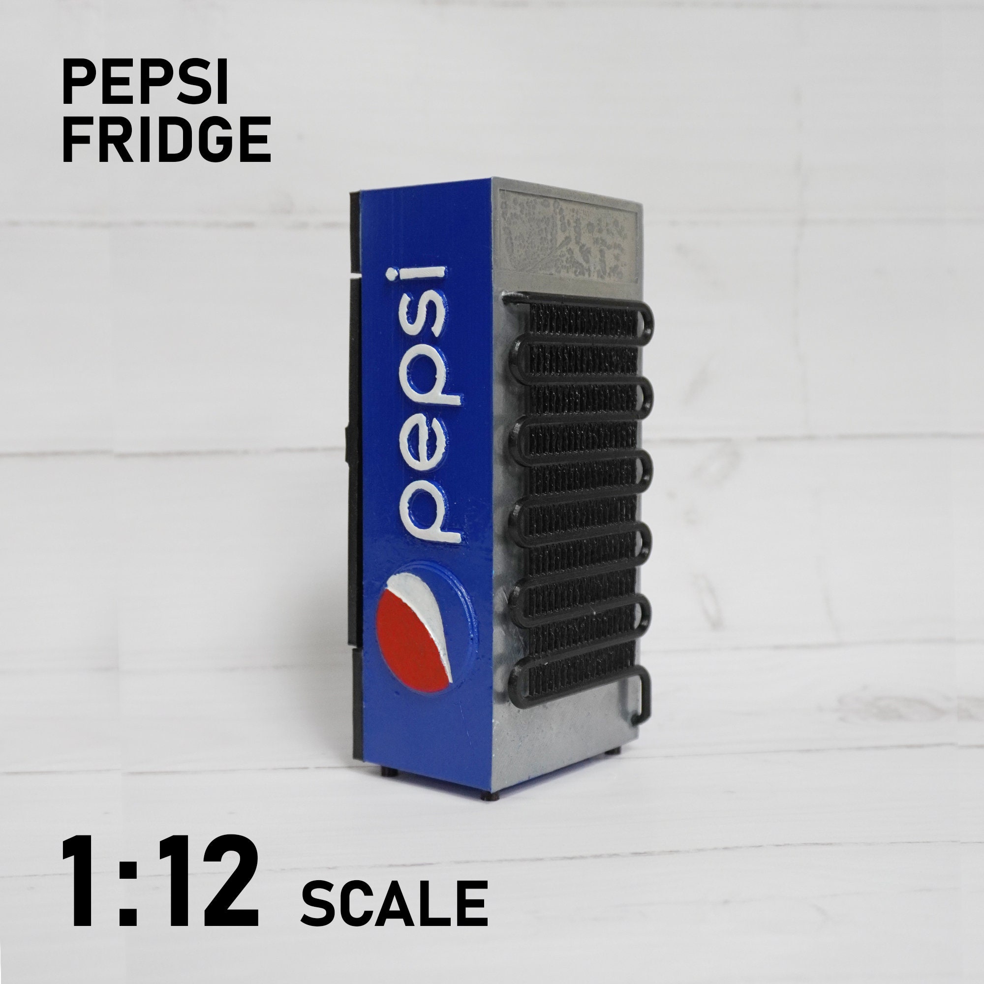 1:12 Handmade Dollhouse Pepsi Fridge With Pepsi Cans/ With Automatic On ...
