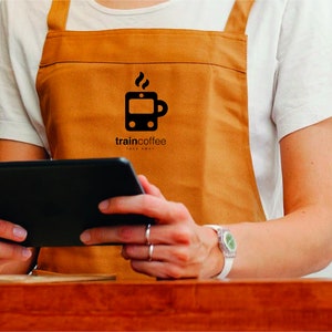 Train Coffee Logo | Railway Coffee Shop | Pre-made Logo | Coffee Shop ...