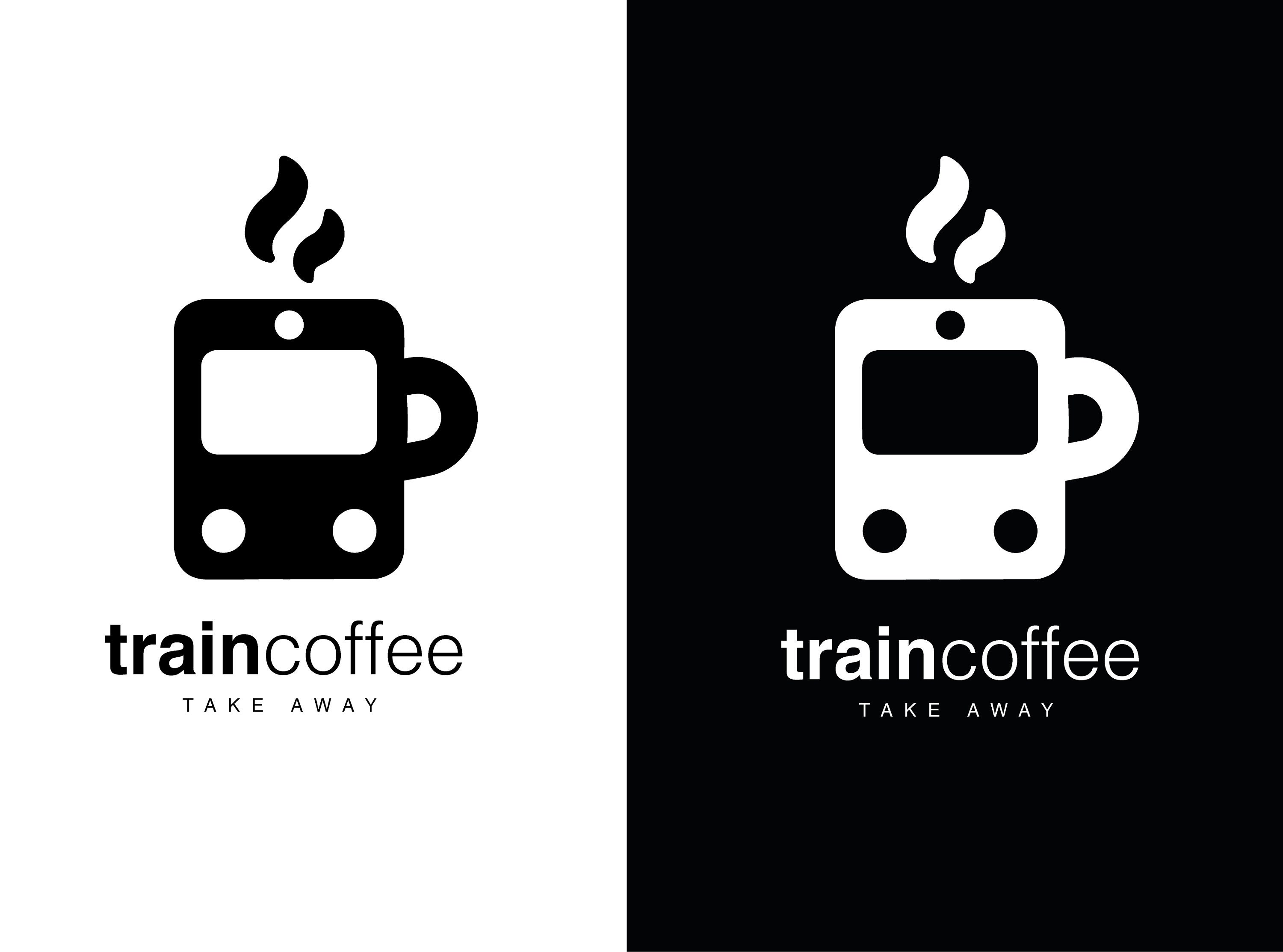 Train Coffee Logo | Railway Coffee Shop | Pre-made Logo | Coffee Shop ...