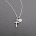 Small Cross Necklace, Sterling Silver Cross Necklace Women, Cross ...