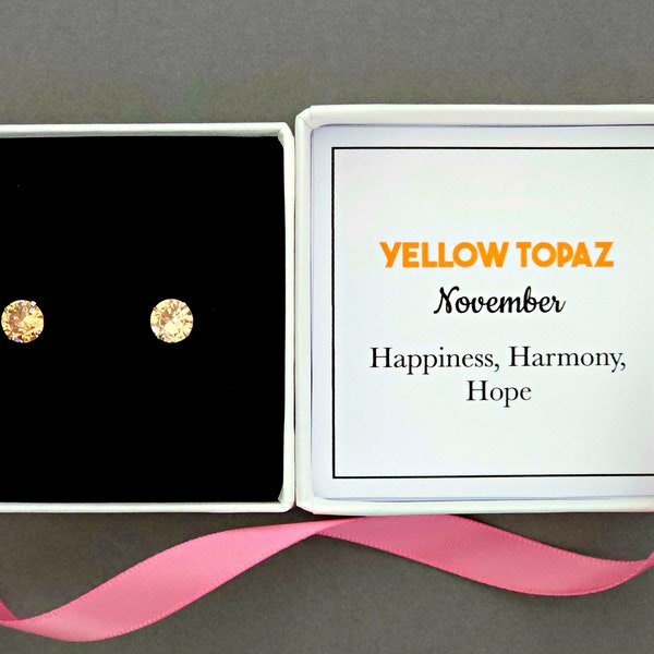 Scorpio Topaz Earrings - Etsy UK