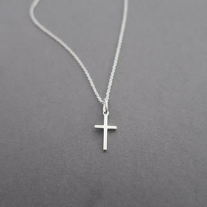 Small Cross Necklace, Sterling Silver Cross Necklace Women, Cross ...