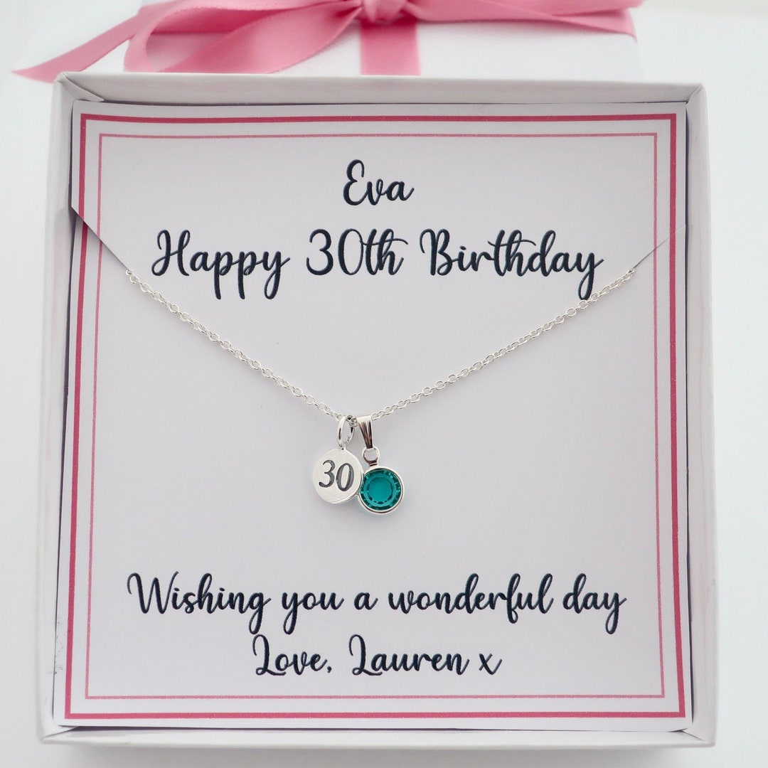 Personalised 30th Birthday Gift for Her Women Best Friend Daughter ...