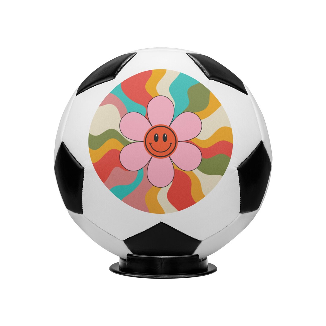 Soccer Ball - Pink Flower - Etsy