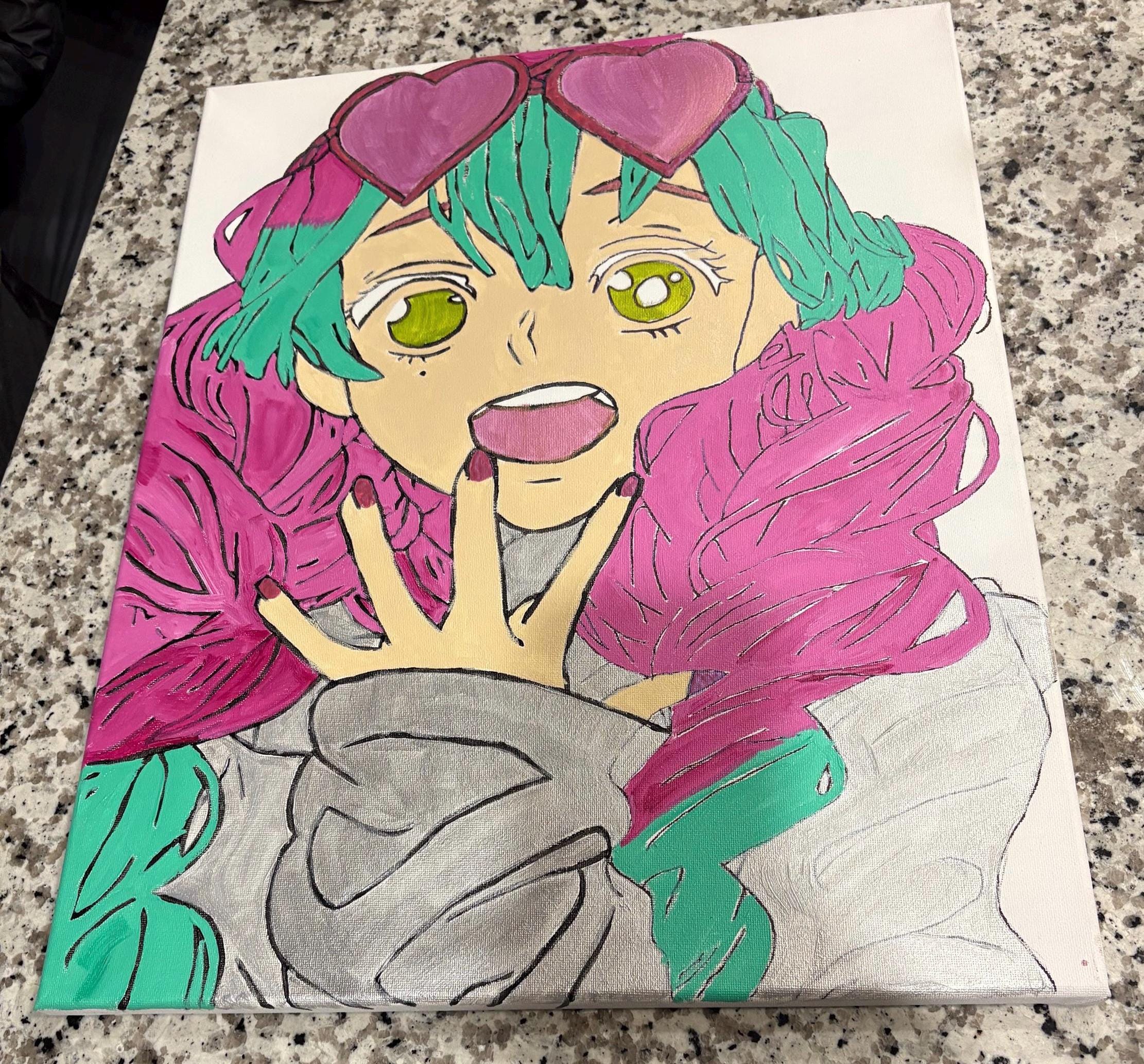 Mitsuri Kanroji Demon Slayer Hunter Painting - Etsy