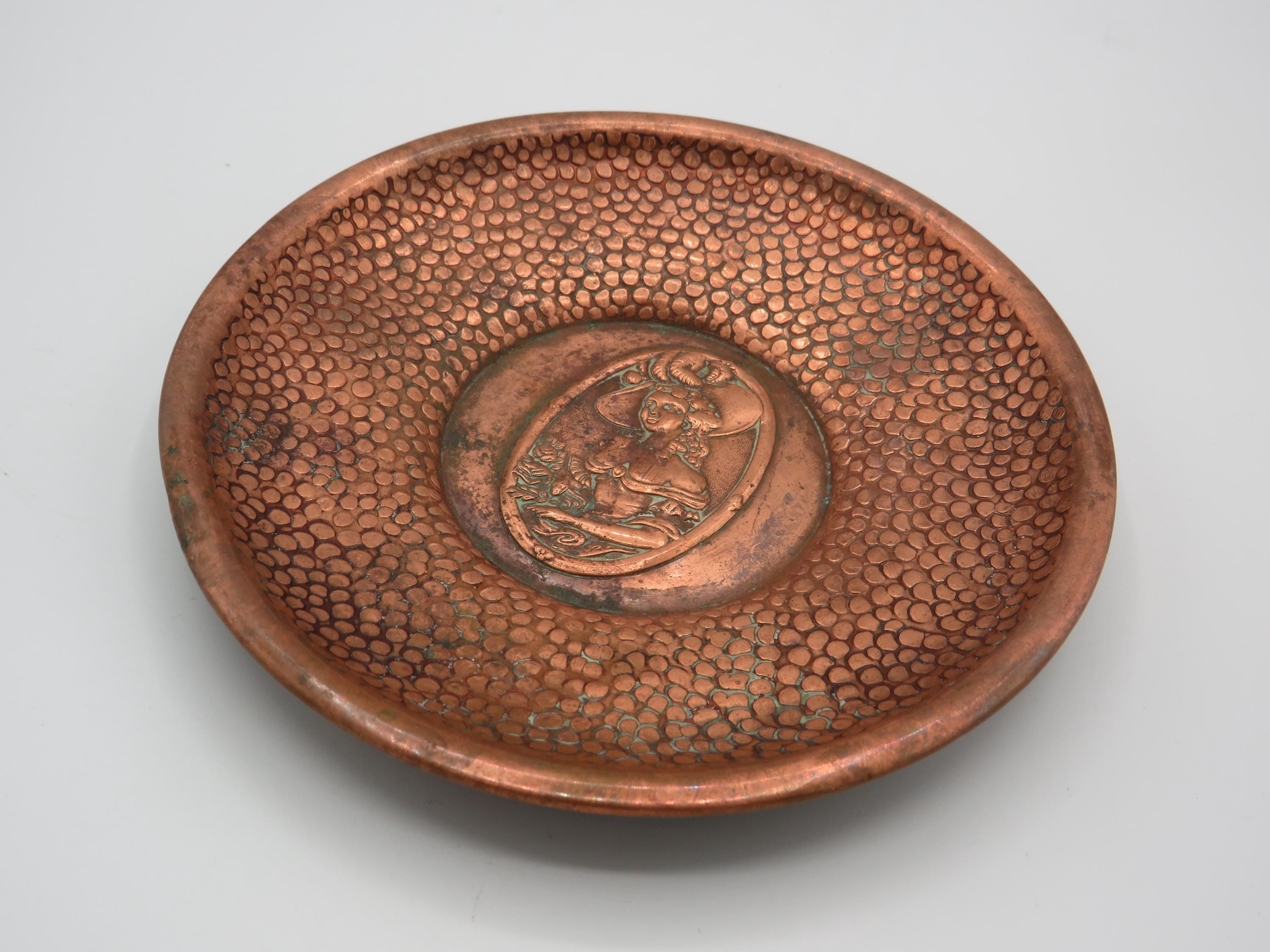Stunning Little Copper? Copper Tone Textured Plate With an Embossed ...