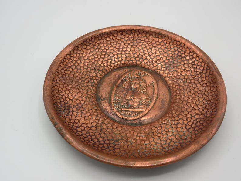 Stunning Little Copper? Copper Tone Textured Plate With an Embossed ...