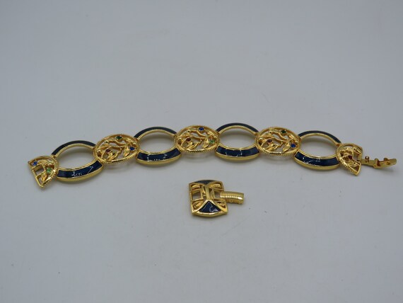 JBK JACQUELINE KENNEDY signed stunning gold tone neck… - Gem