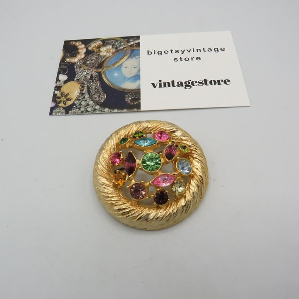 Multi Colored Brooch - Etsy