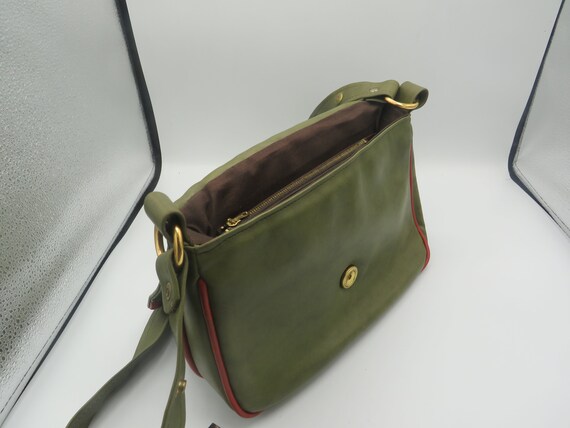 FREEDEX made in Ireland amazing moss green bag with g… - Gem