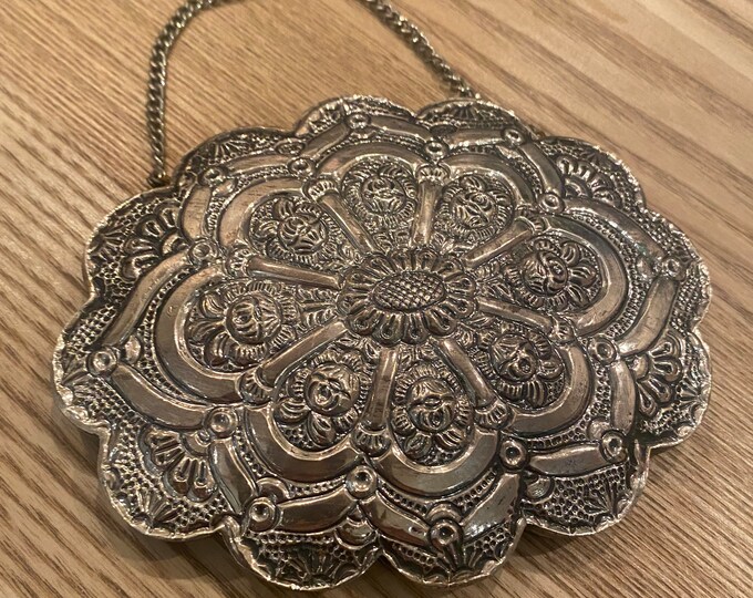 Stunning Antique Turkish Wedding Mirror, Silver Tone , Un-marked , Un ...