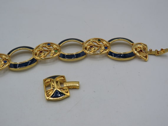 JBK JACQUELINE KENNEDY signed stunning gold tone neck… - Gem