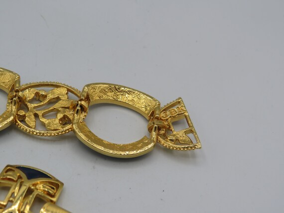 JBK JACQUELINE KENNEDY signed stunning gold tone neck… - Gem