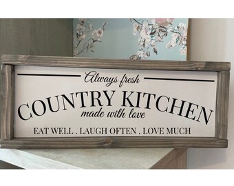 Country Kitchen Sign | Etsy