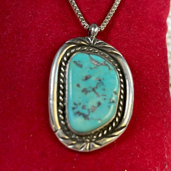 Turquoise Pendant - Etsy