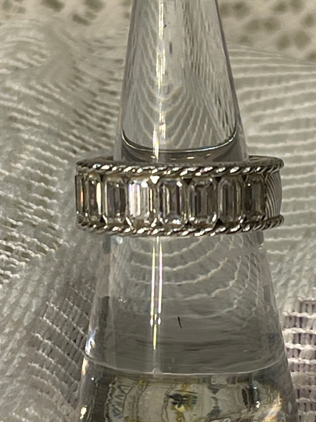 Vintage Sterling Judith Ripka Band Ring - Etsy