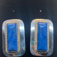Navajo Native American Handmade Sterling Silver Turquoise Stone Link ...